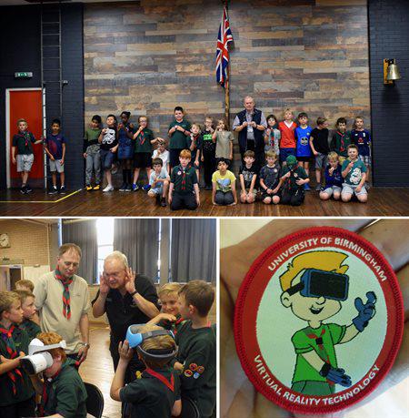 Birmingham Professor presents Cubs with world's first Cubs badges for ...