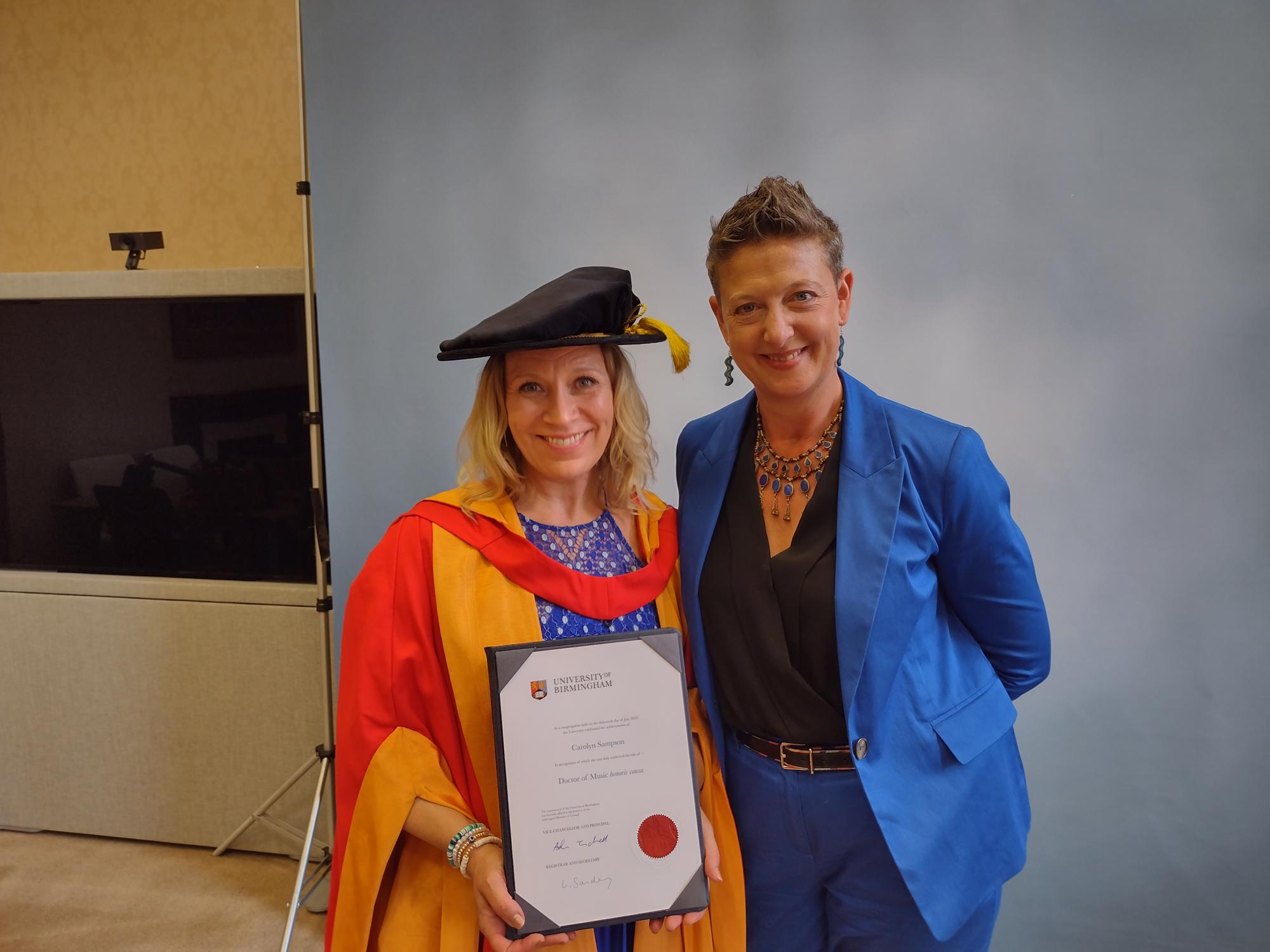 Welcoming two giants of classical music to receive their Honorary ...